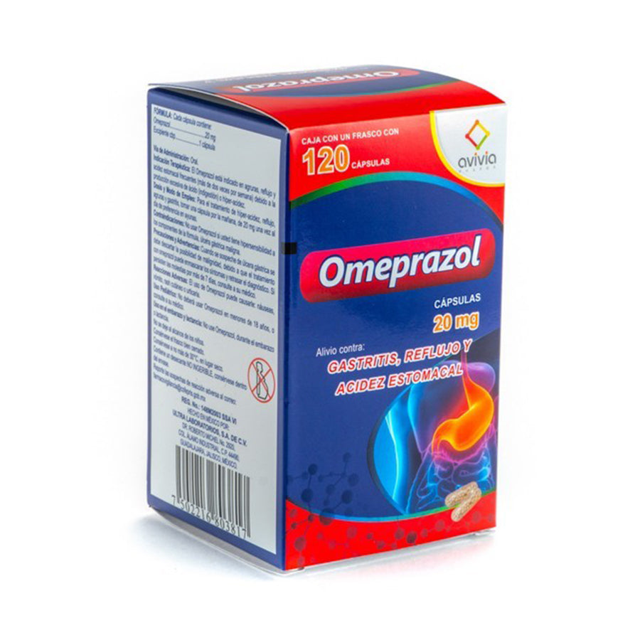 OMEPRAZOL 20MG CAJA CON 1 FRASCO C/ 120 CÁPSULAS – My Store
