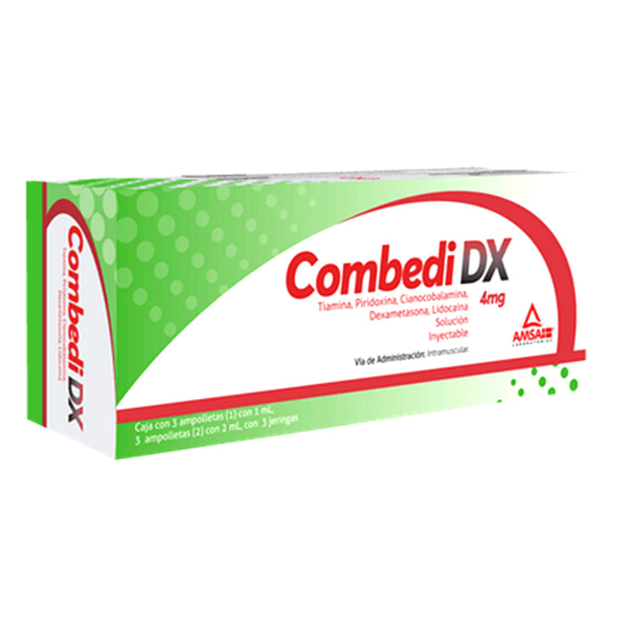 COMBEDI DX (COMPLEJO B/DEXAMETASONA/LIDOCAINA) 4MG SOLUCIÓN INYECTABLE – My Store